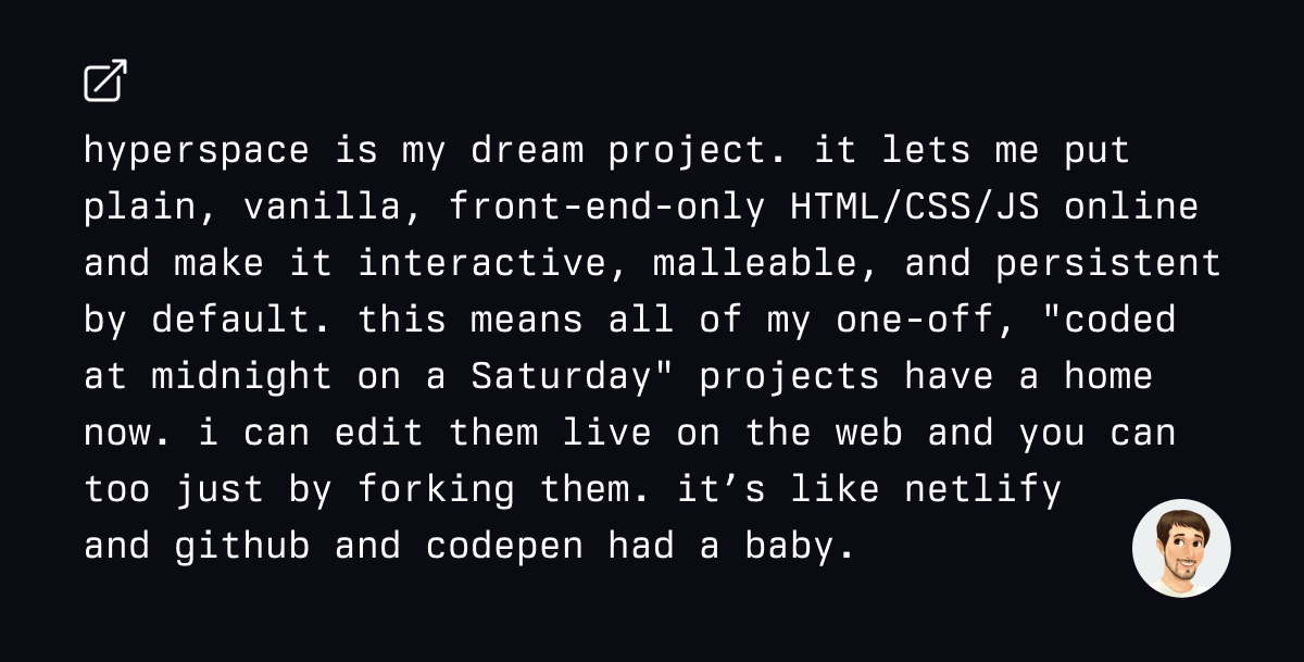 log in // hyperspace